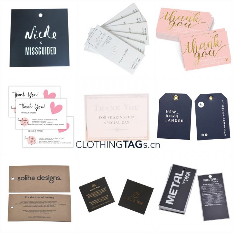Hang Tag Examples and Design Samples | ClothingTAGs.cn