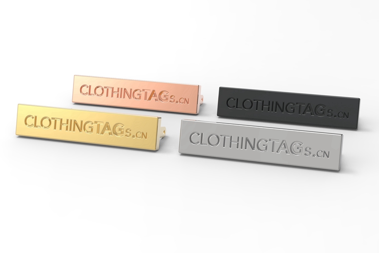 Custom design metal tags and labels for your clothing