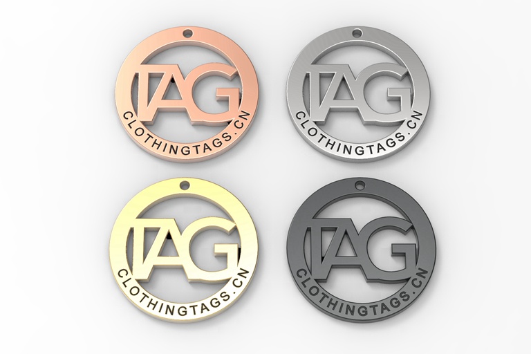 Custom design metal tags and labels for your clothing