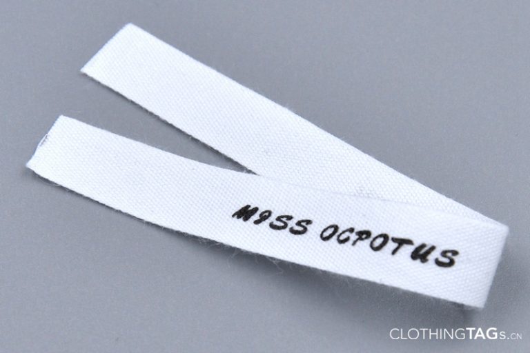 Custom Cotton Printed Labels for clothing | ClothingTAGs.cn