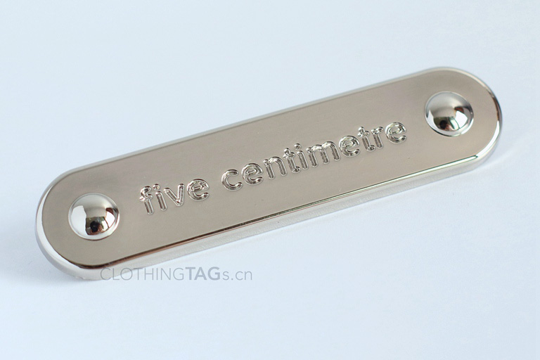 Custom design metal tags and labels for your clothing