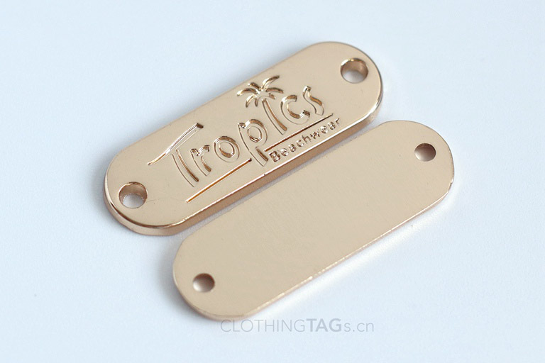 Custom design metal tags and labels for your clothing