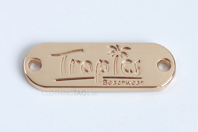 Custom design metal tags and labels for your clothing