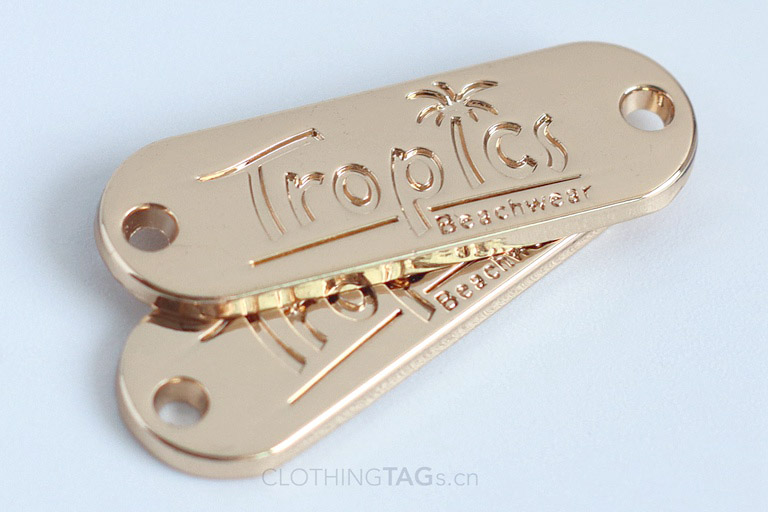 Custom design metal tags and labels for your clothing