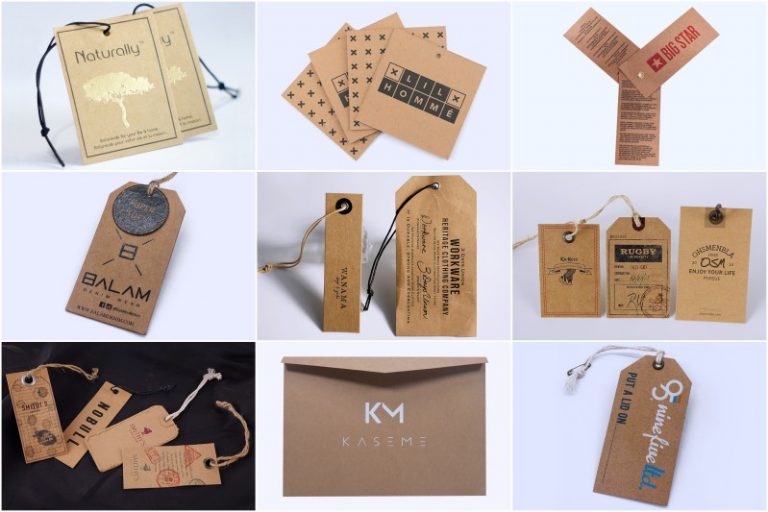 Custom Kraft Hang Tags Printing | ClothingTAGs.cn