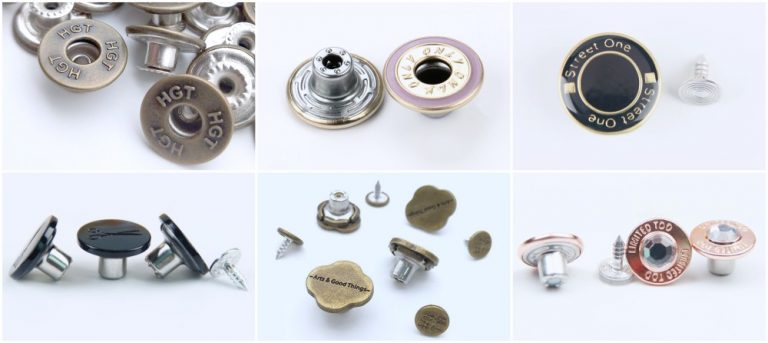 Custom Metal Tack Buttons for Jeans | ClothingTAGs.cn