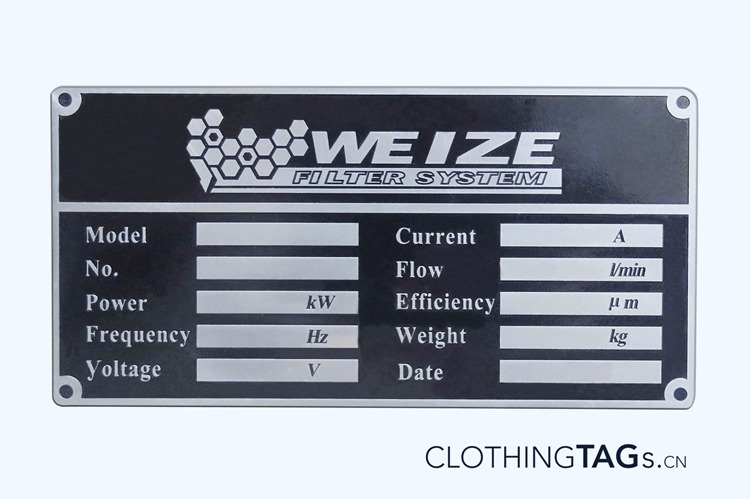 Custom Metal Tags And Labels For Equipment | ClothingTAGs.cn