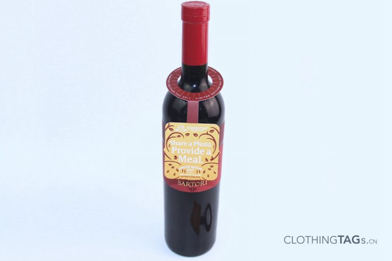 Custom Bottle Neck Hang Tags For Wine | ClothingTAGs.cn