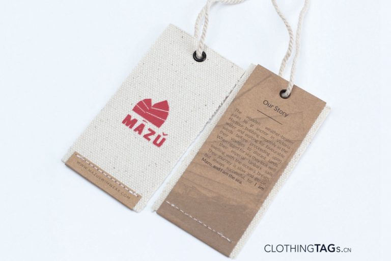Custom Fabric Hang Tags | Cotton And Canvas | ClothingTAGs.cn