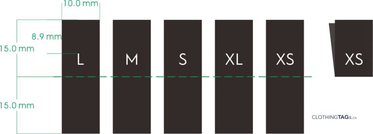 Custom Clothing Size Labels & Tags | ClothingTAGs.cn